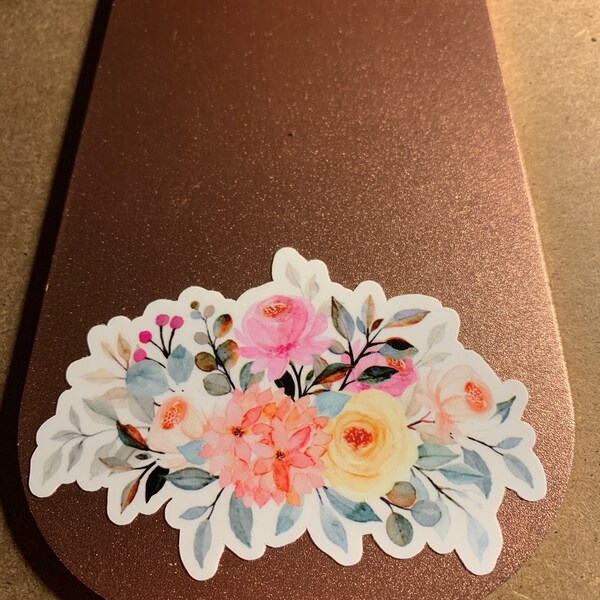 Floral Bouquet Sticker Watercolor Flowers Decal Vinyl Laptop Tumbler ...