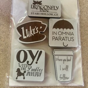 The Office Magnets Wood Magnets Laser Engraved the Office Set of 5 - Etsy