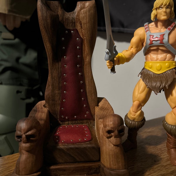 Face Stool, Walnut Chair With Hand-carved Stylized Face, Plant Stand ...