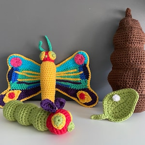 Crochet Caterpillar Life Cycle Play Set Pattern the Very Hungry ...