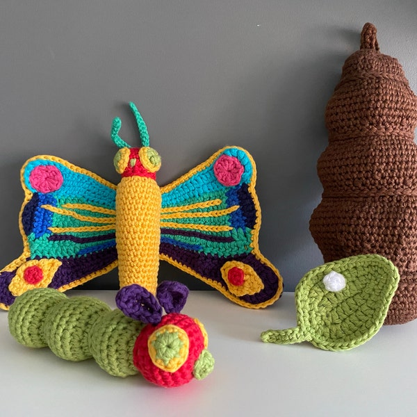Crochet Caterpillar Life Cycle Play Set Pattern - the Very Hungry ...