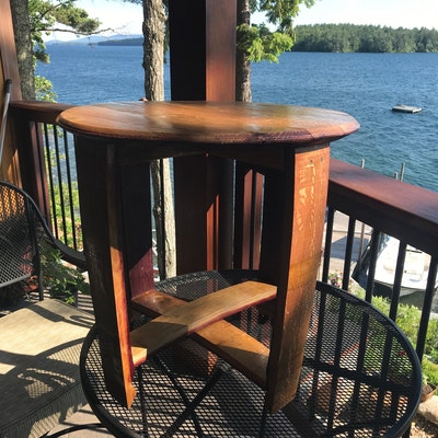 Wine Barrel Side Table Kit - Etsy