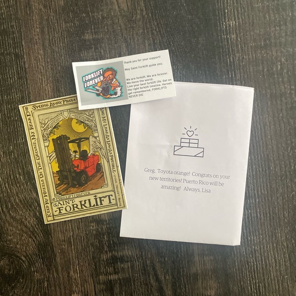 Saint Forklift Enamel Pin - Etsy UK