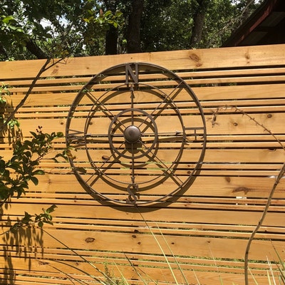 Compass Wall Art, Large Metal Compass, Farmhouse Home Decor, 42 Metal ...