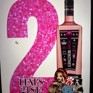 Pink & Preppy Alcohol Bottles Digital Poster 16x20 | Digital Poster ...