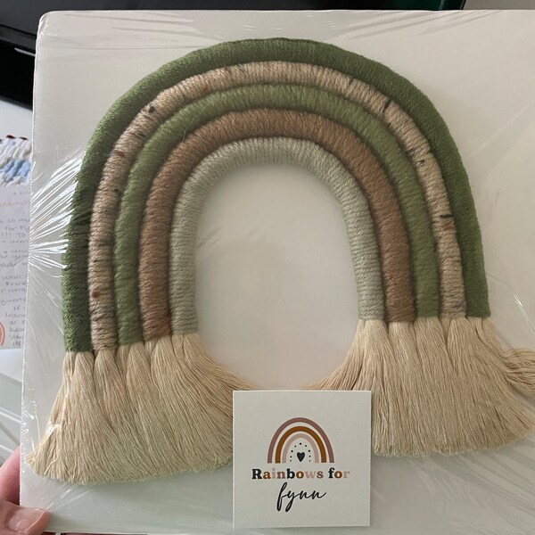 Halloween Macrame Rainbow Ghost and Pumpkin Shelf Sitters, Individual ...