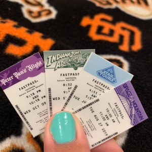 4 Pack MINI Custom Fastpass Waterproof Sticker Pack - Etsy