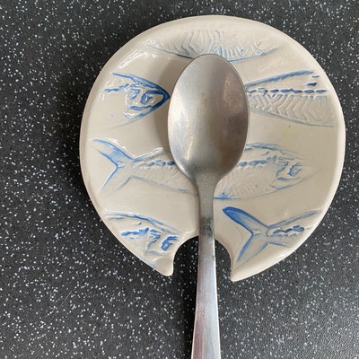 Ghost Ring Dish or Serving Bowl food Safe Trinkets Handmade Pottery ...