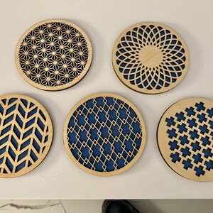 8 Geometric Coasters Box Setgeometricnew Home Giftunique - Etsy