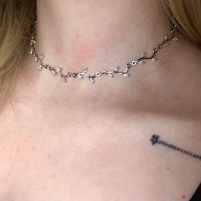 Silver Star Dust Choker Necklace, Ethereal Fantasy Regal Choker ...
