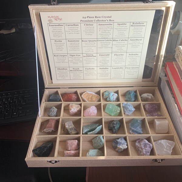 Raw Crystal Collectors Box Crystal Kit Crystal Gift Set Meditation ...