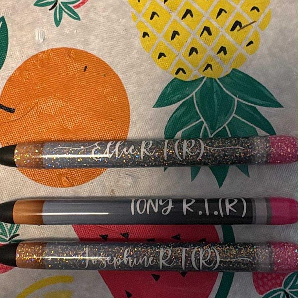 Glitter Syringe Pens, Nurse, Doctor, Phlebotomist, Dentist, Biohazard ...