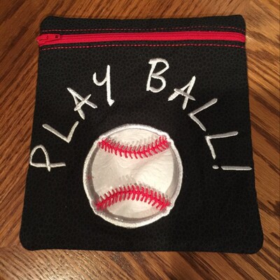 Baseball Applique Machine Embroidery Design Boy Sports Ball Home Run ...