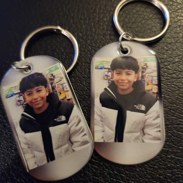 Personalized Custom Photo Keychain Set, Picture Matching Keychains for ...
