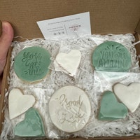 New Job Congratulations Good Luck Personalised Biscuit Cookies Box Gift ...