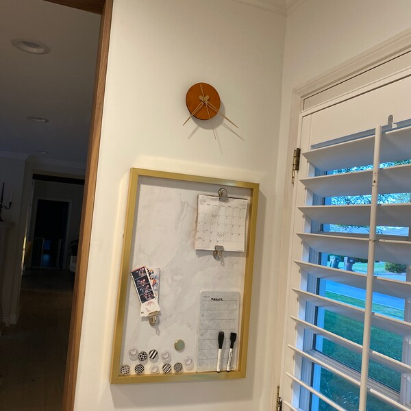 Small Round Velvet Wall Clock - Decorative Mini Wall Clock - Silent ...