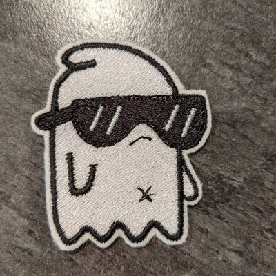 Thug Life Ghost Halloween Patch Design. Machine Embroidery Pattern in ...