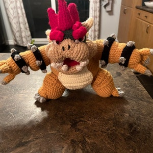 Bowser Crochet Pattern Amigurumi PDF ENGLISH Instructions - Etsy