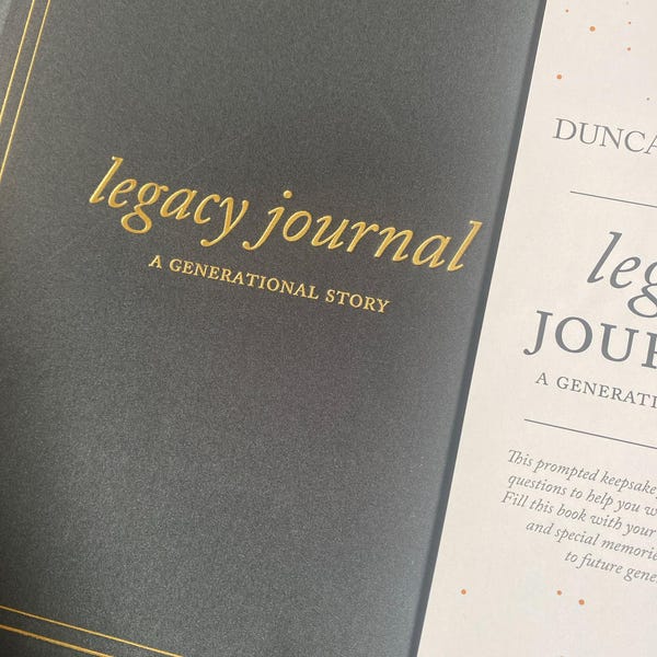 Linen Legacy Journal: Family Tree, Guided Prompts, Grandparent Gift - Etsy