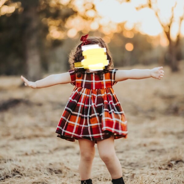 Plaid Sparkle Pinafore for Baby and Toddler Girls - Etsy