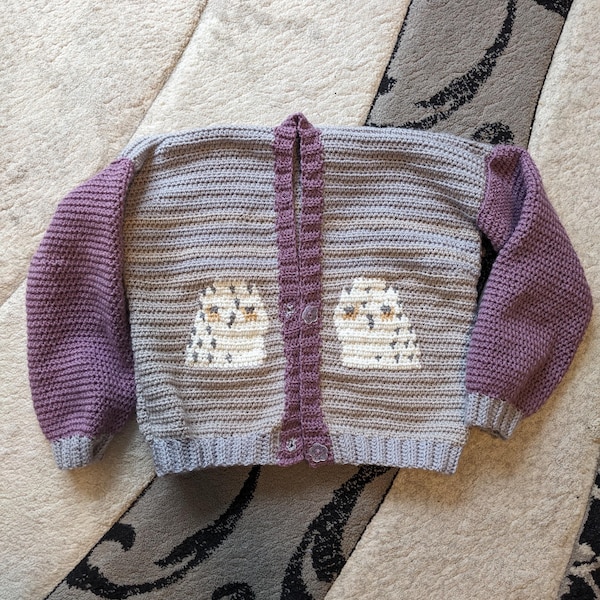 Crochet Pattern Calico Cats Cardigan, Fun Cat Pattern Sweater, Beginner ...