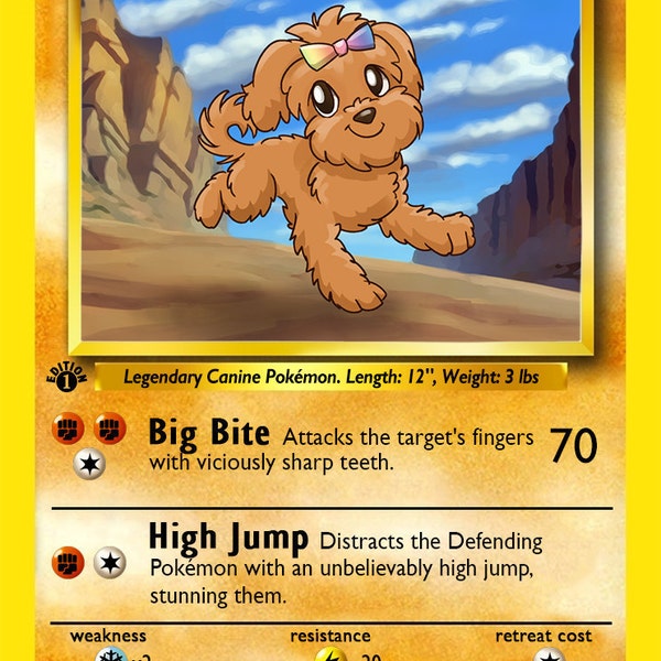Your Pet as a Pokemon Card - Etsy