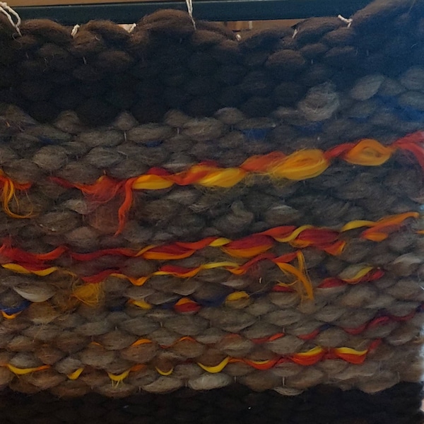 100% Wool Rag Rug Blanket Yarn Selvedge Strips (multi-coloured) - Etsy