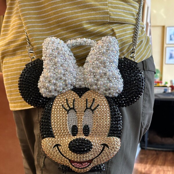 Disney Inspired Mickey Minnie Large Bling Patch - Etsy