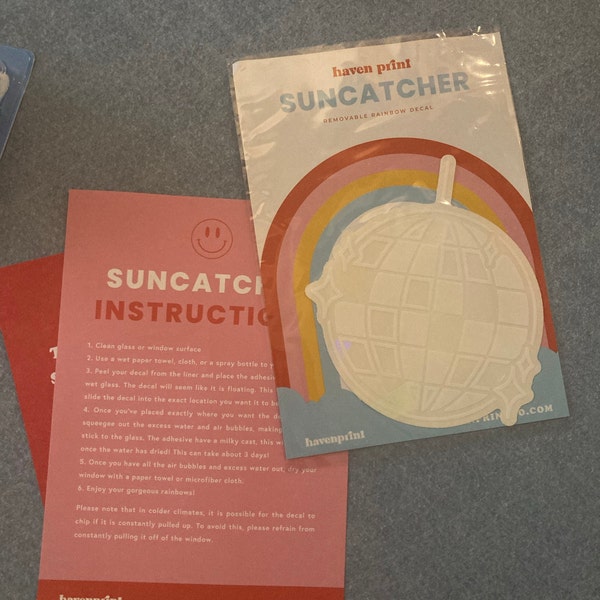 Suncatcher Sticker Disco Ball Sticker, Prism Rainbow Window Sticker ...