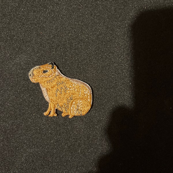 Iron-on Capybara Patch/nature Animal Badge/capybara Badge/decorative Patch/diy Embroidery ...