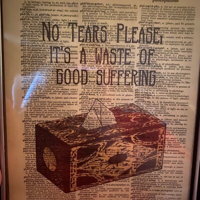 Pinhead Quote Art Hellraiser Tissue Box Print No Tears Please - Etsy