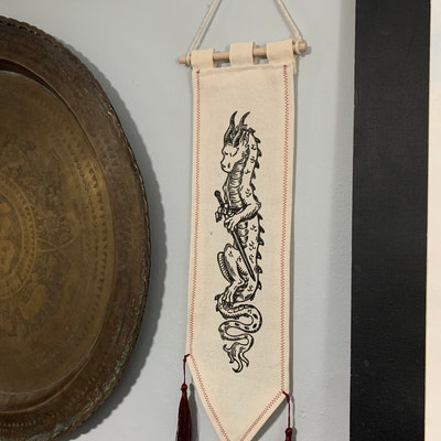 Linocut Banner Original Bat _ Limited Edition - Etsy