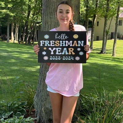 First Day of Senior Year Printable Sign Instant Digital Download Back ...