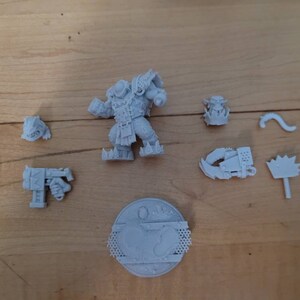 Orc Orog / Half-orc Fighter Barbarian DND Resin 28mm Scale Dungeons ...