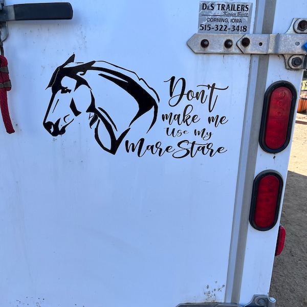 Sarcastic Horse Sticker - Equestrian Humor Decal for Trucks, Mare Decal ...