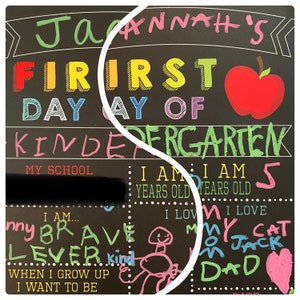 Reusable 2-in-1 First & Last Day of School Sign First Day of - Etsy UK