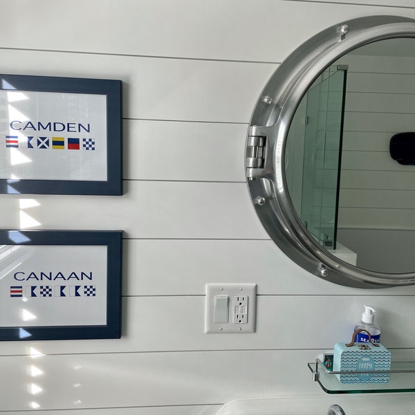 Set of ANY 4 Nautical Flags 5x5 (square), 8x8 (square) or 8x10 Prints ...