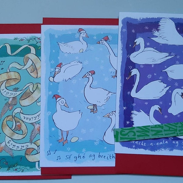 Cárta Gaeilge, Leafy Vines Birthday Card in Irish, Lá Breithe Sona Duit ...