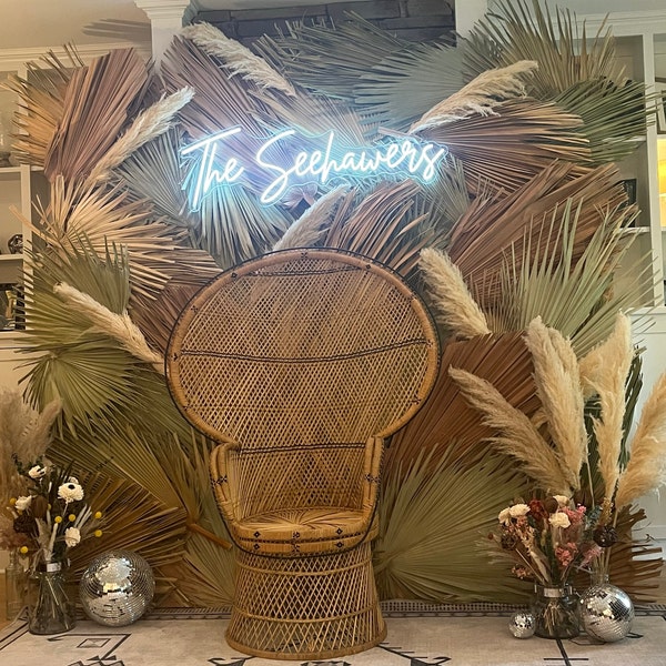 Event Floral Display | Tropical Décor | Wall Décor | Palm | Palm Leaf ...