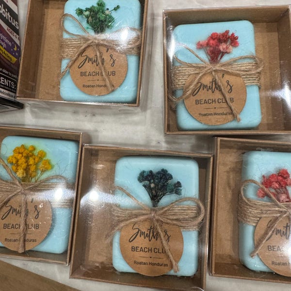 Natural Ocean Soap Bars With Personalized Labels Ocean Themed Party ...