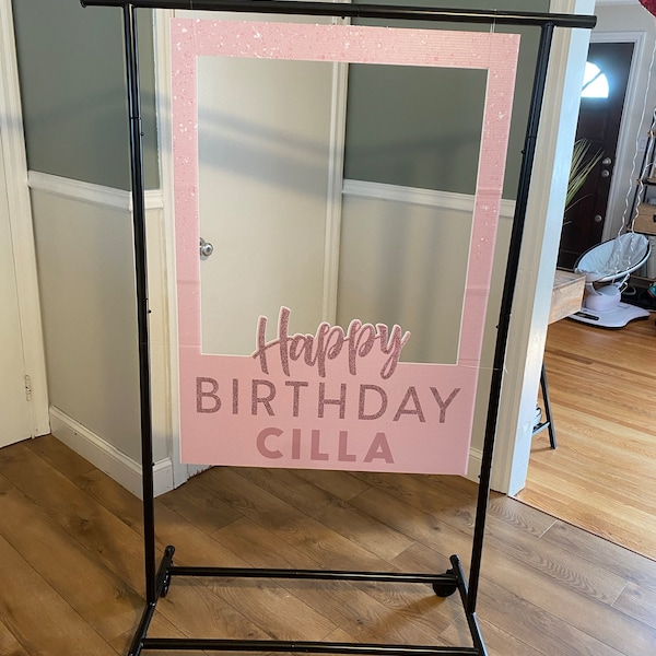 Happy Birthday Photo Prop Frame, Birthday Photo Prop Frame, Birthday ...