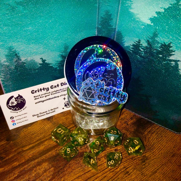 Two BEST Friends (wicked-inspired) Dice Set - Handmade, Resin, Sharp ...