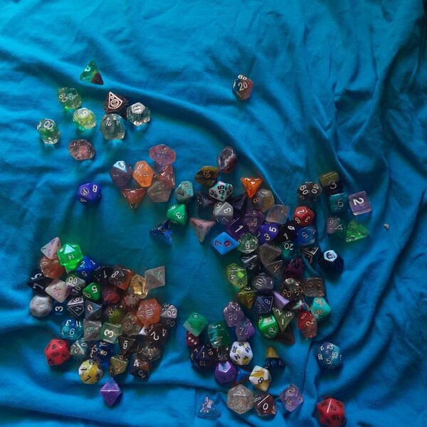 Mystery Bulk Random Dice Scoop | Mixed Dnd Polyhedral Scoop of Dice ...