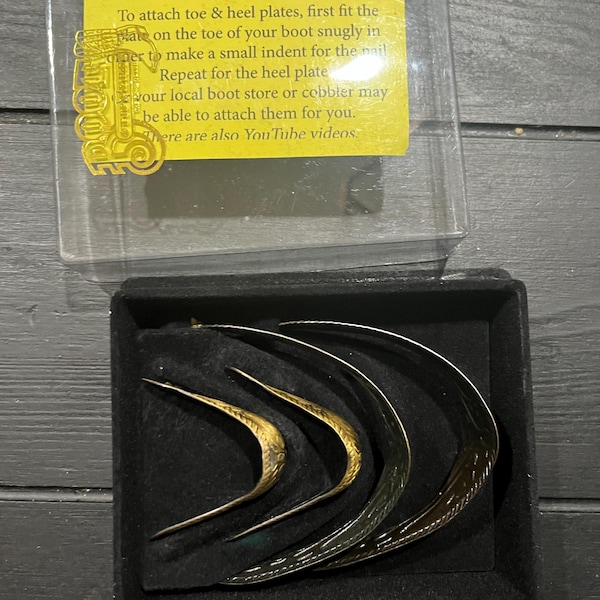 Cowboy Western Boot Tips Toe Plates for Pointy Toed Boots One Pair (2 ...