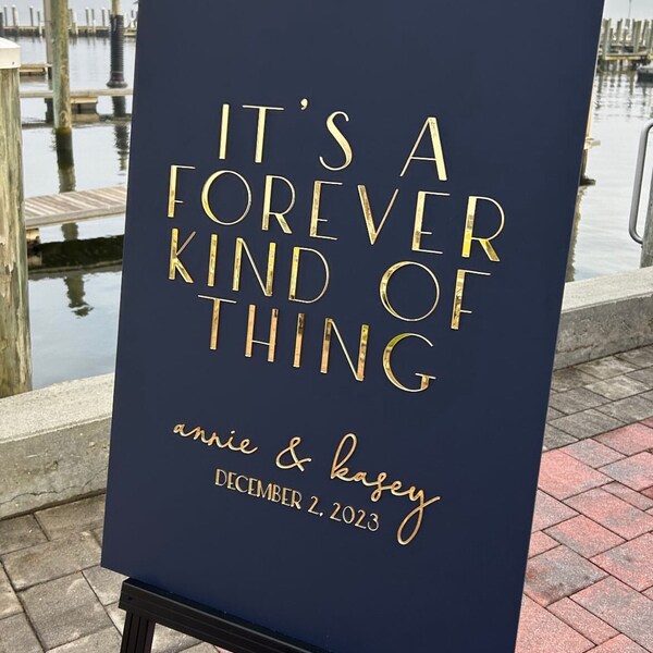 Modern Acrylic Dual Sign for Wedding Drinks Menus and Signature Drinks ...