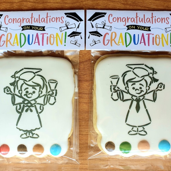 Printable Graduation Cookie Bag Tag - Cookie Bag Topper - Cookie ...
