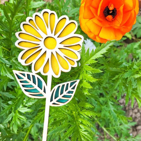 Daisy - Laser Cut Out Art Valentine Day Acrylic Wood Personalized ...