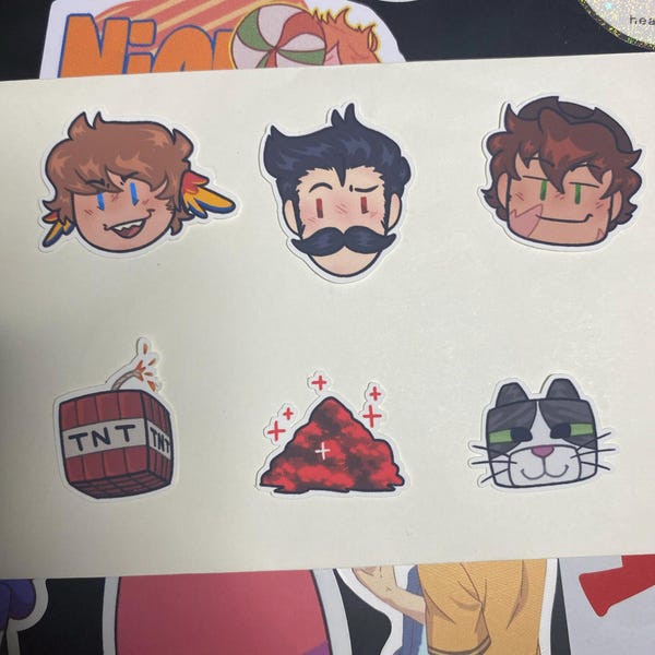 Tommyinnit Sticker Sheet Dream SMP / DSMP L'manberg, Pogtopia, Tubbo ...