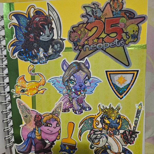 Acrylic Pin | Neopets Starry Paint Brush | Waterproof | Virtual Pets ...