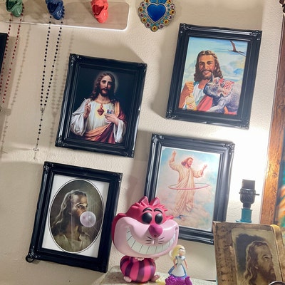 11 by 14 messy Last Supper Altered Thrift Store Art Print - Etsy